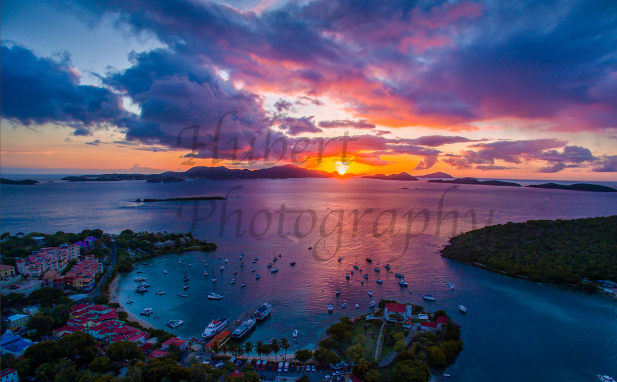 Sunset over Cruz Bay St John, USVI – St John Experience Gallery